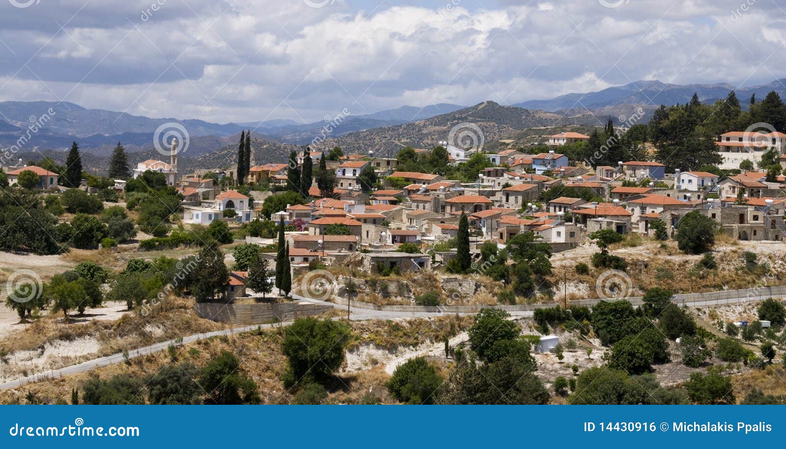 Cyprus Village stock photo. Image of landscape, island - 14430916