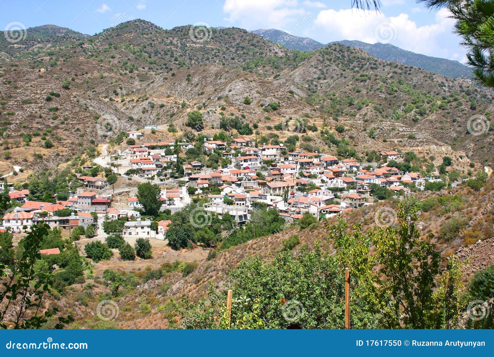 Cyprus village stock photo. Image of picturesque, green - 17617550