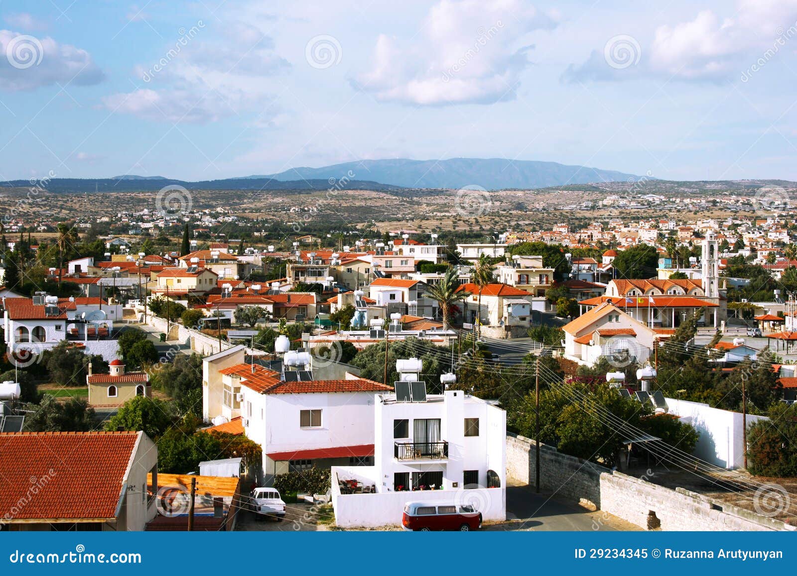 Cyprus village stock image. Image of hill, outdoor, house - 29234345