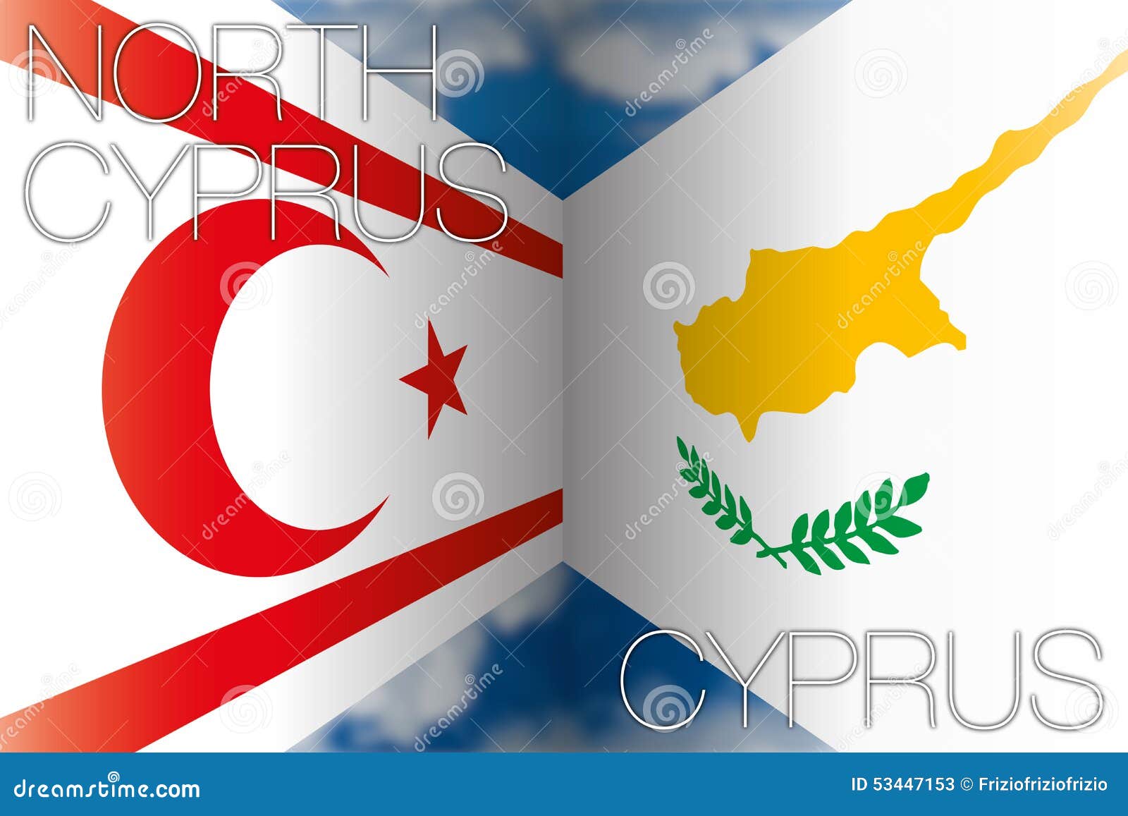 Cyprus vs north cyprus stock illustration. Illustration of conference ...