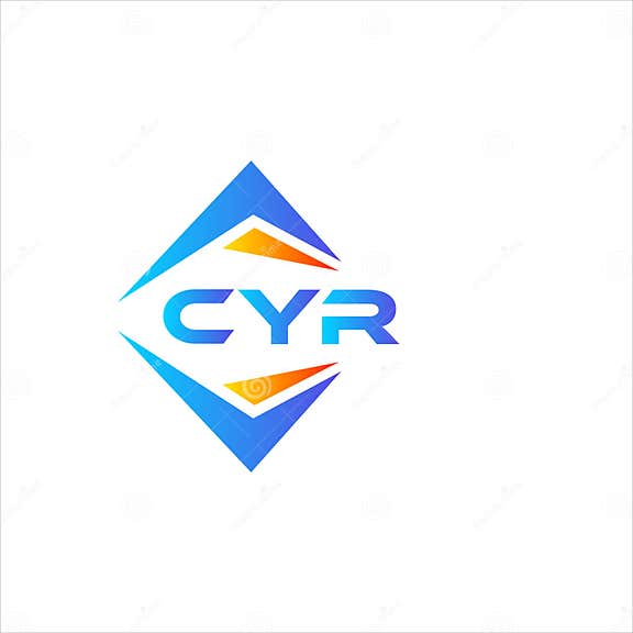 CYR Abstract Technology Logo Design on White Background. CYR Creative ...