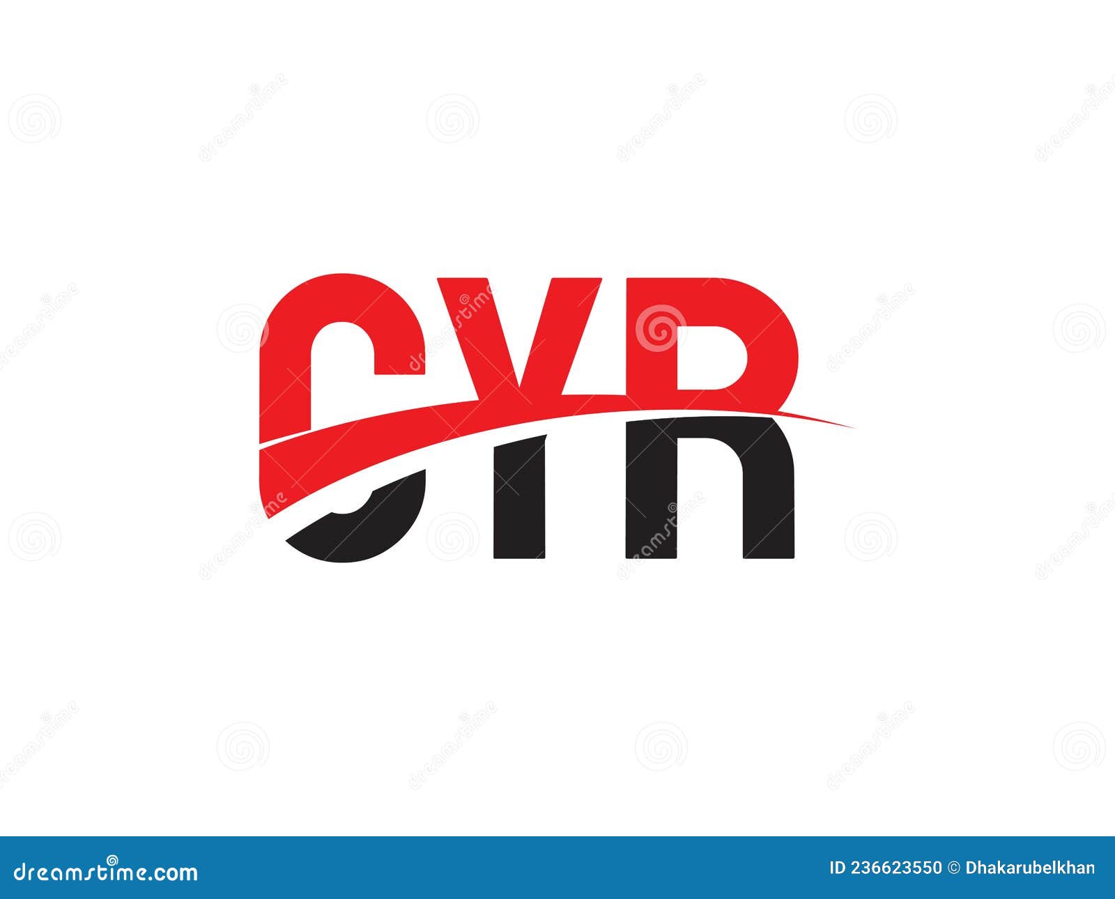 CYR Letter Initial Logo Design Vector Illustration Stock Vector ...