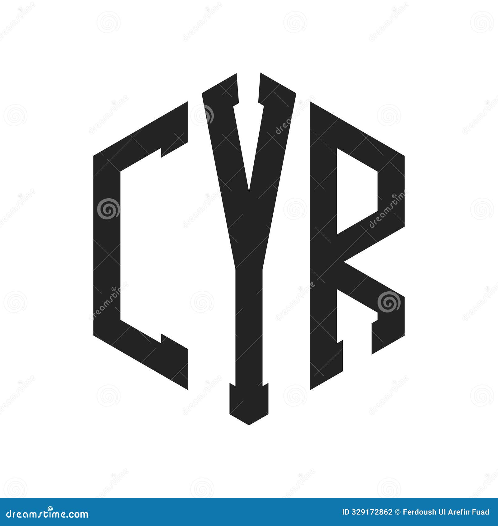 CYR Logo Design. Initial Letter CYR Monogram Logo Using Hexagon Shape ...