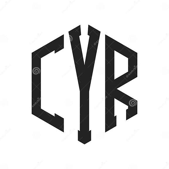 CYR Logo Design. Initial Letter CYR Monogram Logo Using Hexagon Shape ...