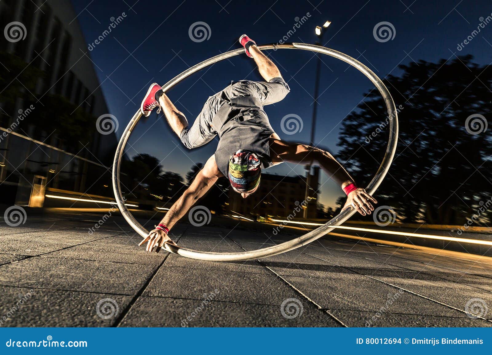 Cyr Wheel Performance Session Stock Photo - Image of event, balance ...