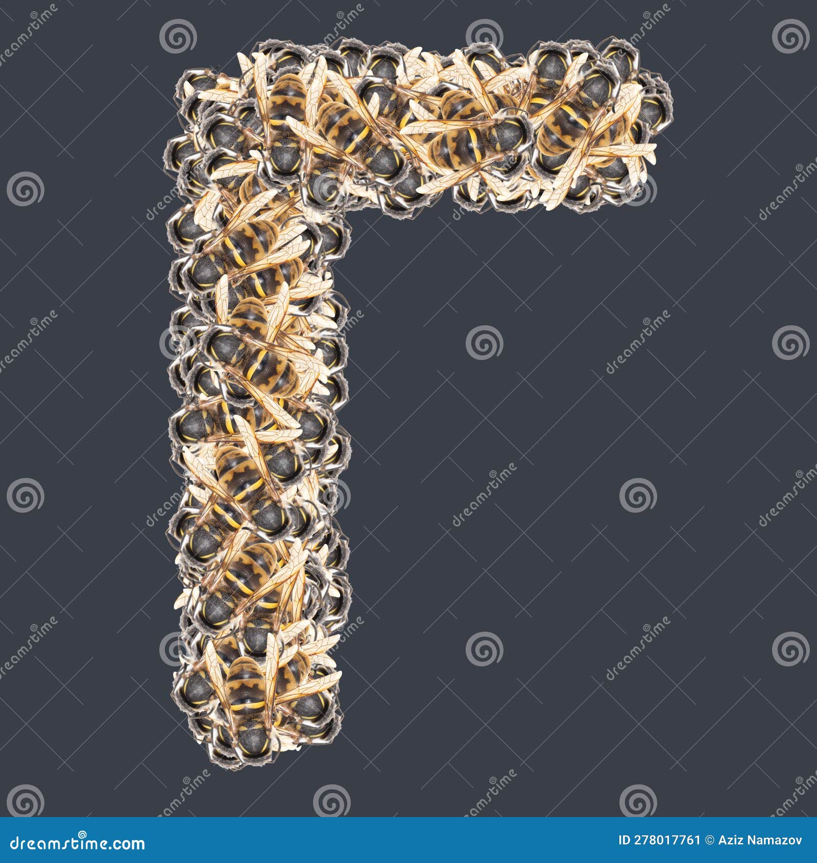 Cyrillic Fonts With Honey Bees Royalty-Free Stock Photo | CartoonDealer ...