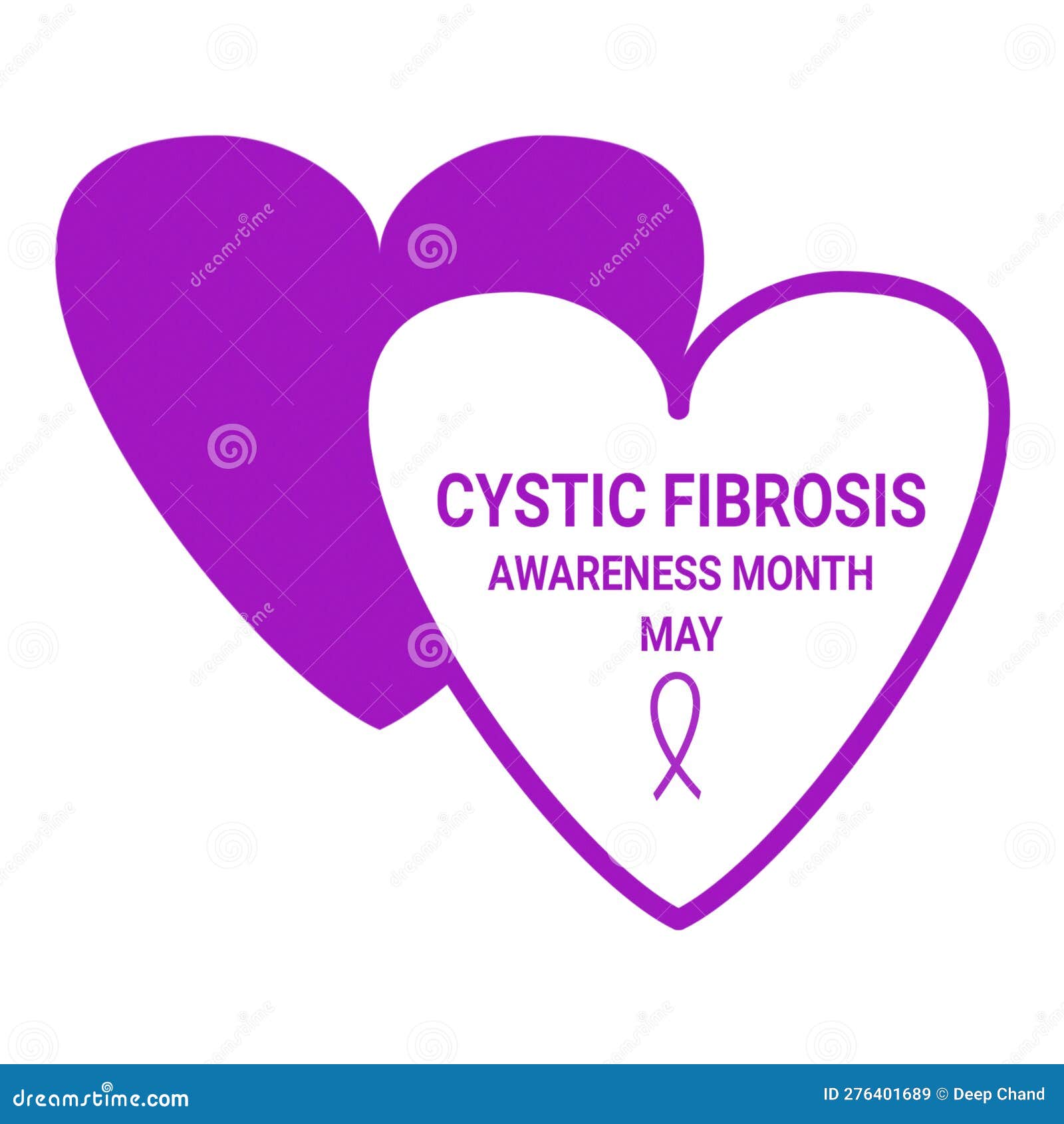 National Cystic Fibrosis Awareness Month Vector Web Banner For Social