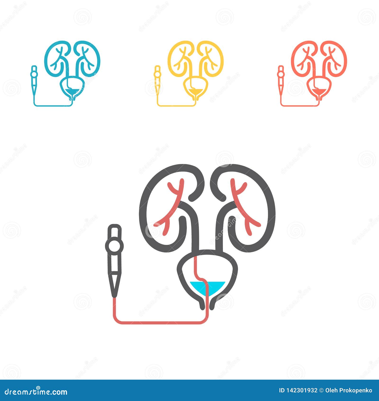 Cystoscopy Line Icon. Vector Signs for Web Graphics Stock Vector ...