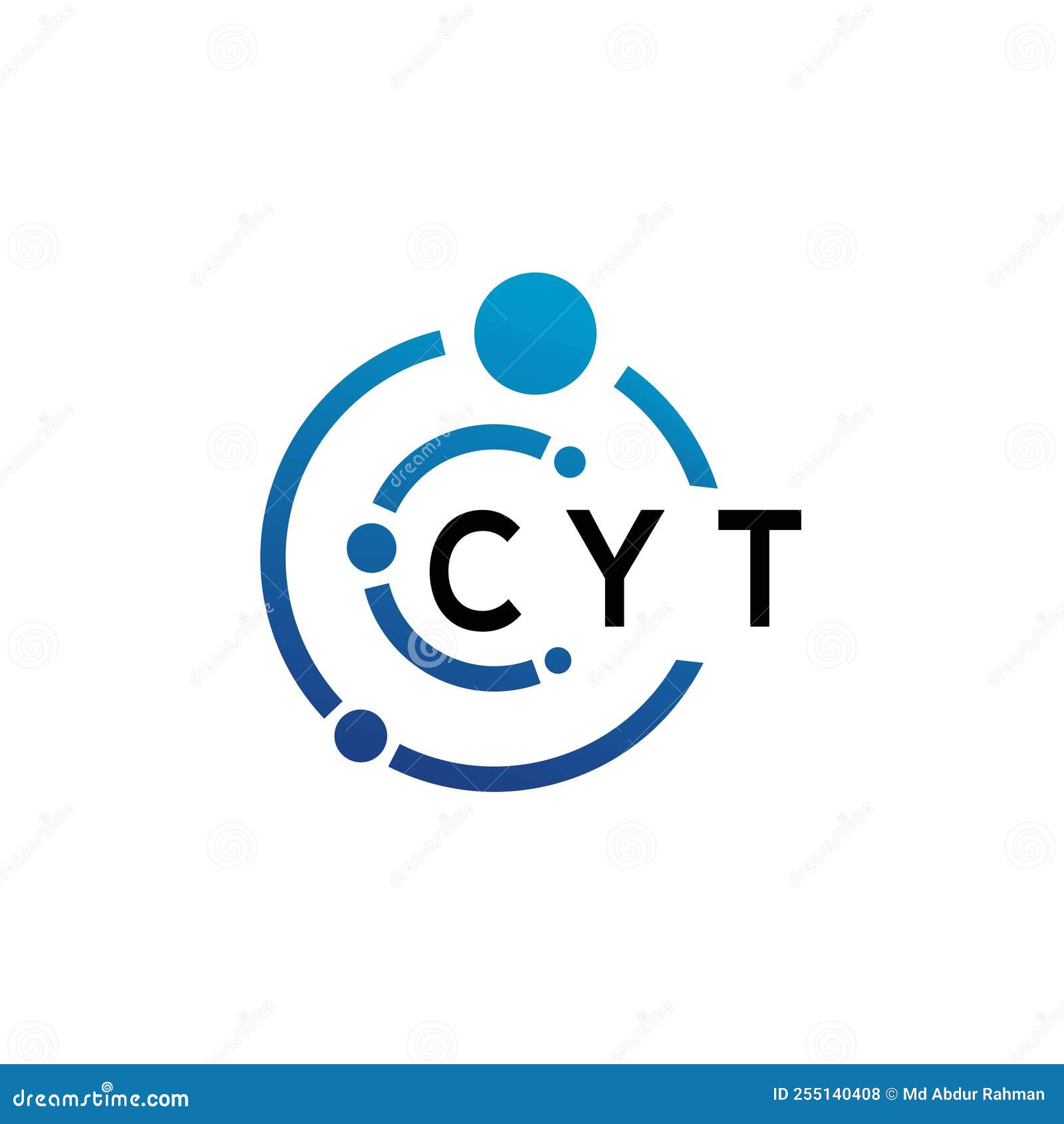 CYT Letter Logo Design On White Background. CYT Creative Initials ...