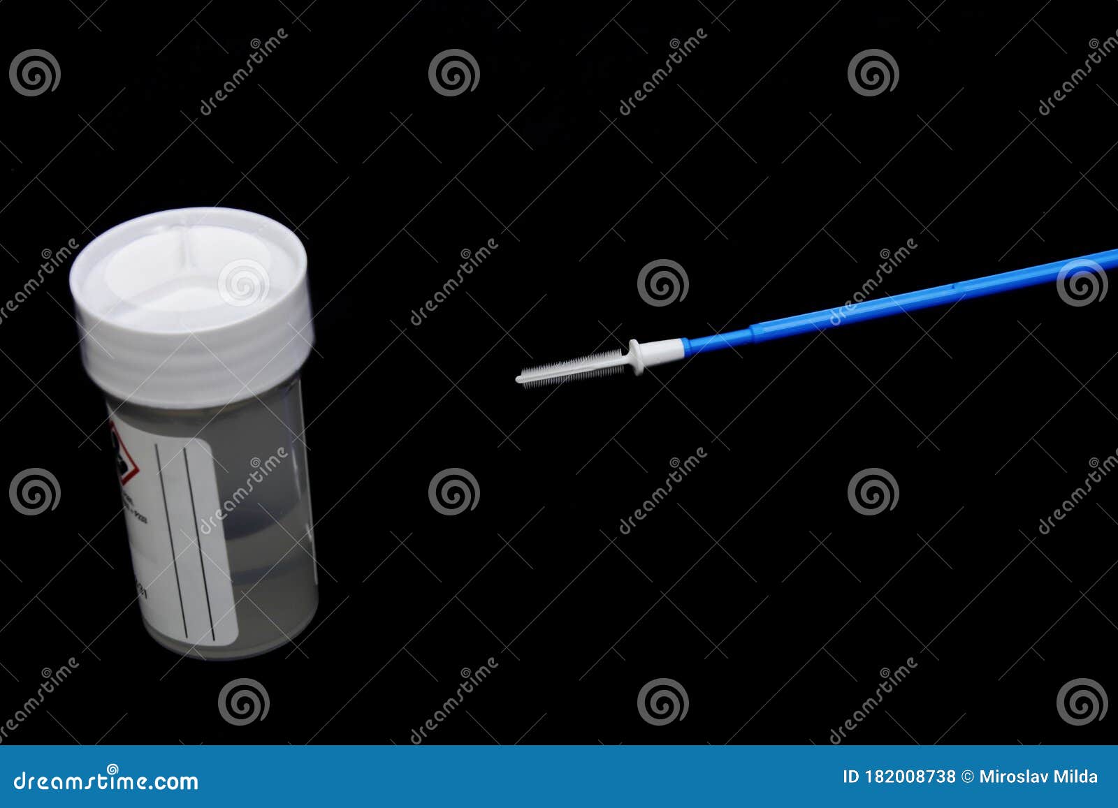 Gynecological Cytology Pap Smear Test And Cytobrush In Hands Of ...