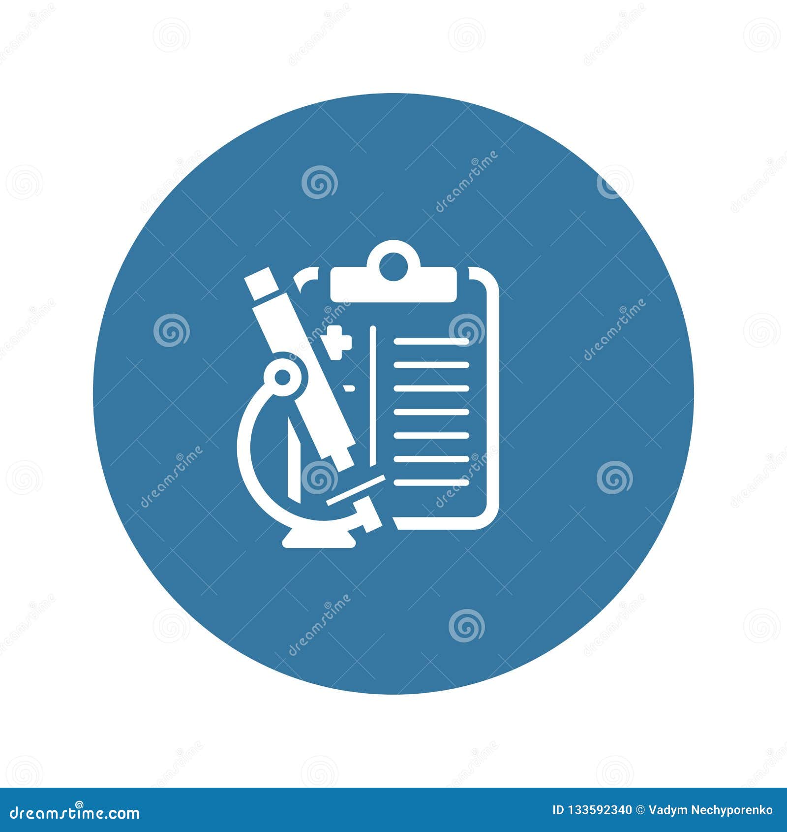Cytology and Medical Services Flat Icon Stock Illustration ...