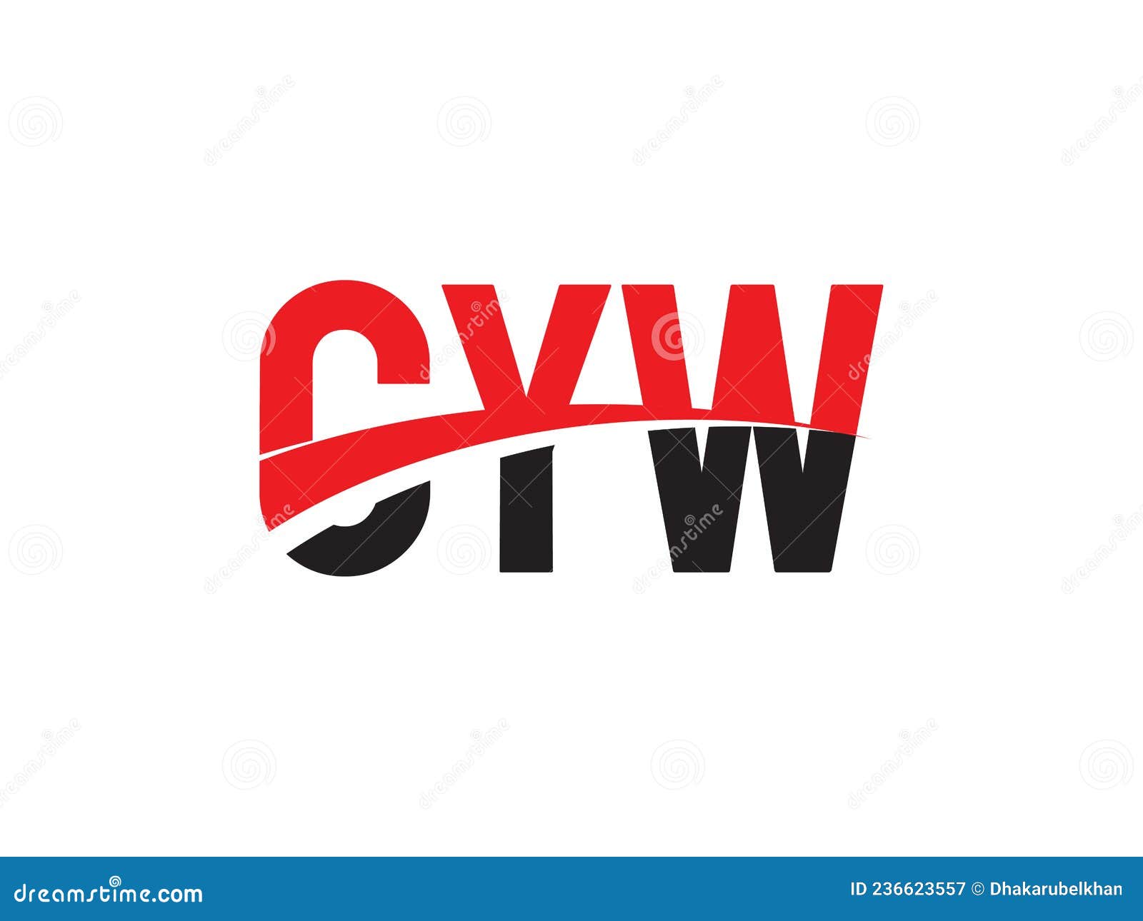 CYW Letter Initial Logo Design Vector Illustration Stock Vector ...