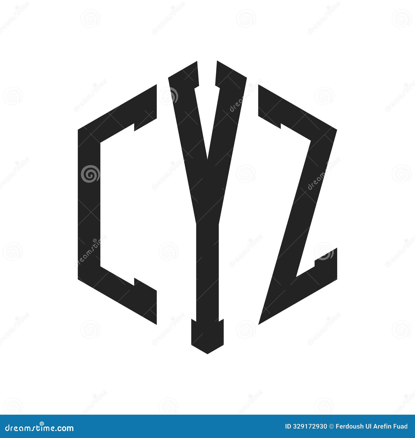 CYZ Logo Design. Initial Letter CYZ Monogram Logo Using Hexagon Shape ...