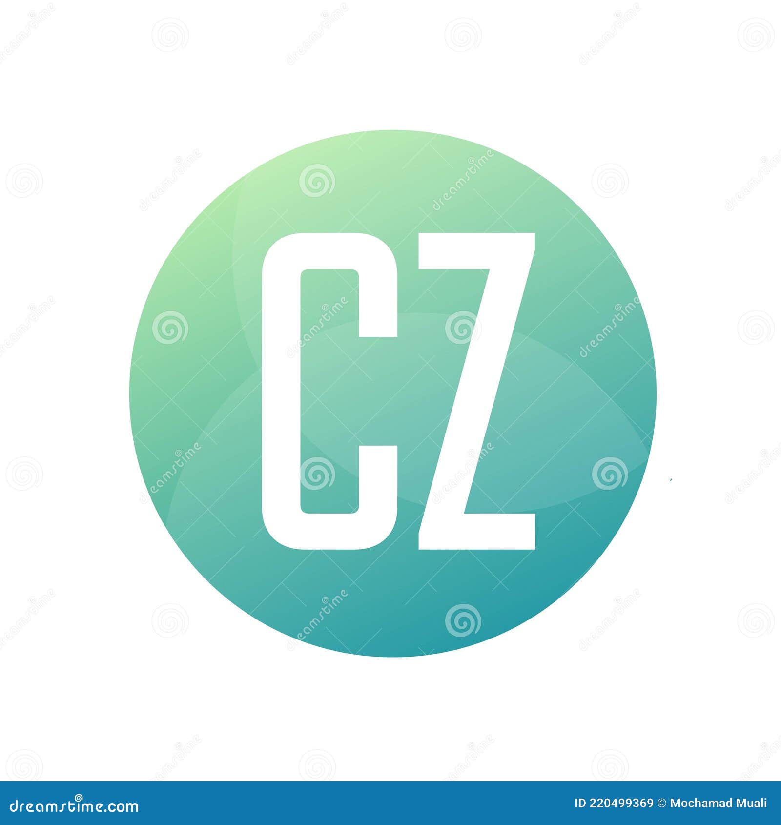 CZ Letter Logo Design with Simple Style Stock Vector - Illustration of ...