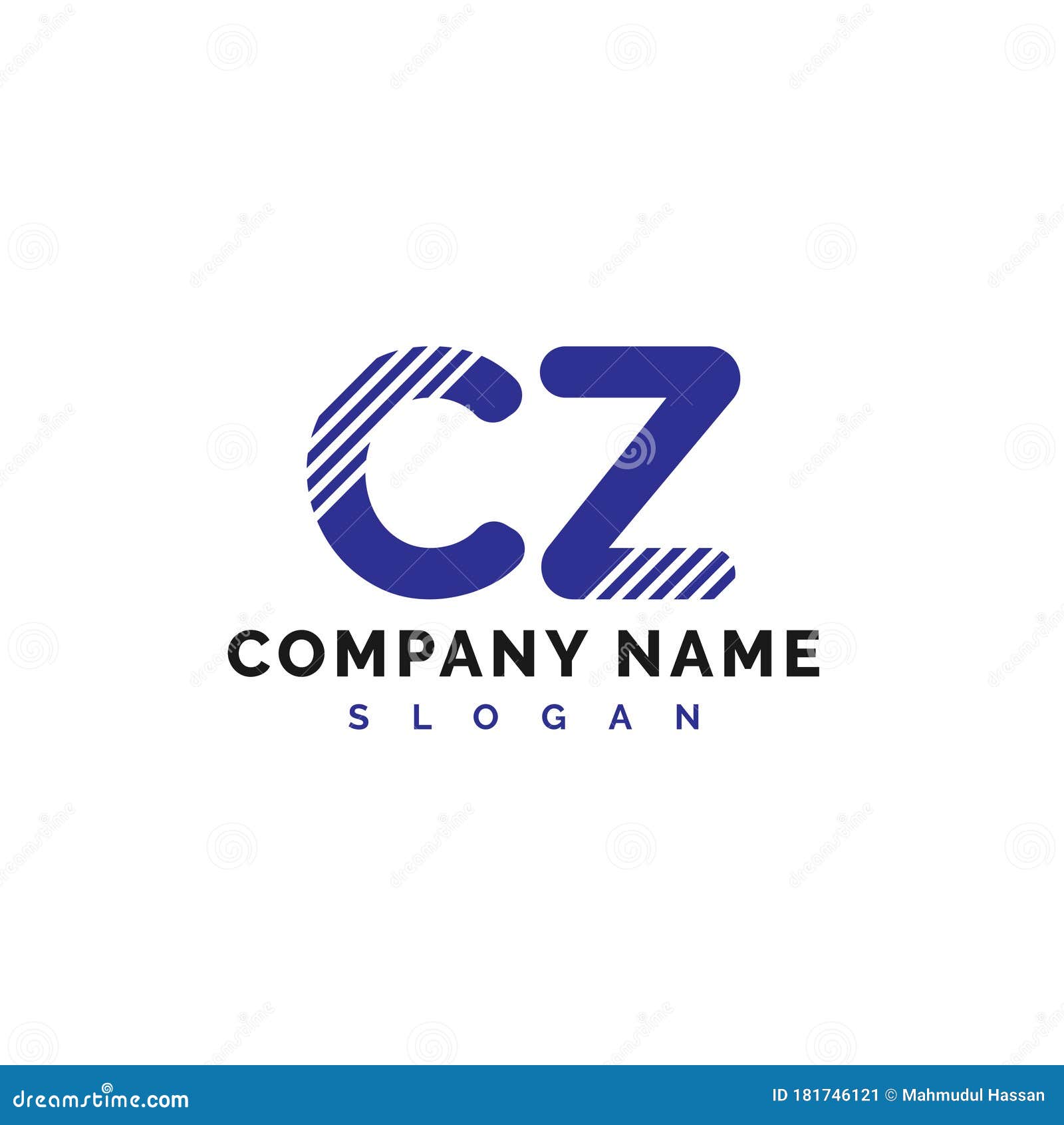 CZ Letter Logo Design. CZ Letter Logo Vector Illustration - Vector ...