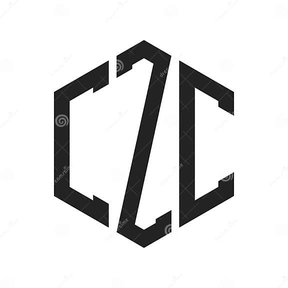 CZC Logo Design. Initial Letter CZC Monogram Logo Using Hexagon Shape ...
