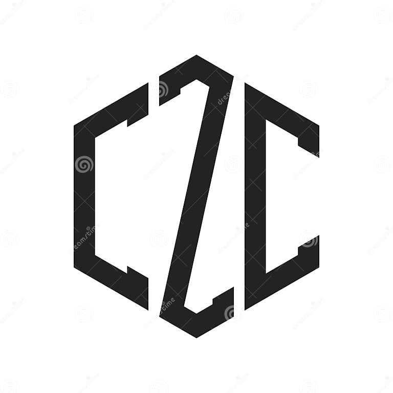 CZC Logo Design. Initial Letter CZC Monogram Logo Using Hexagon Shape ...