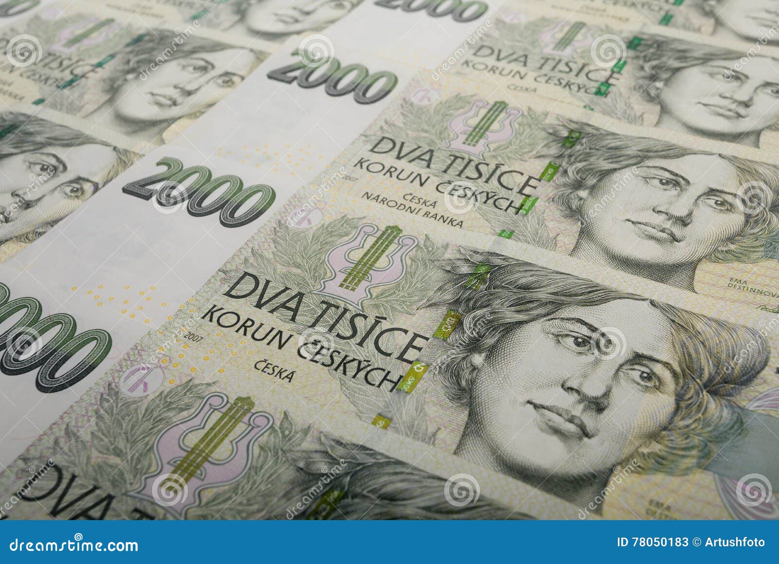 Czech Banknotes Crowns Background Stock Image - Image of money, bonus ...