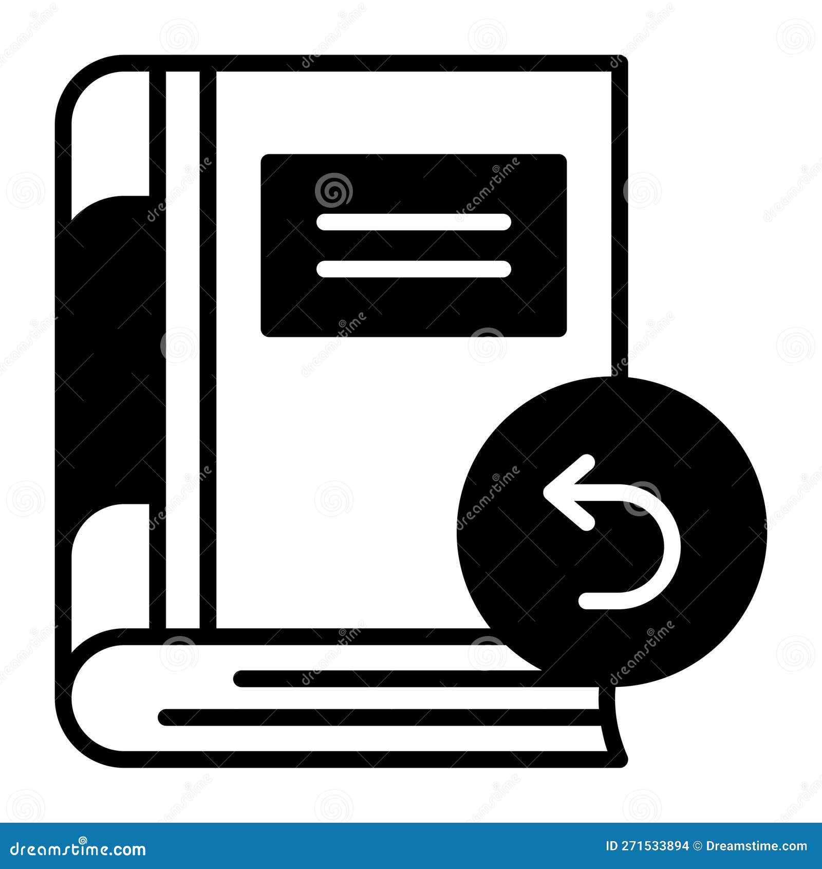 Czech this Beautiful Vector of Return Book in Editable Style Stock ...