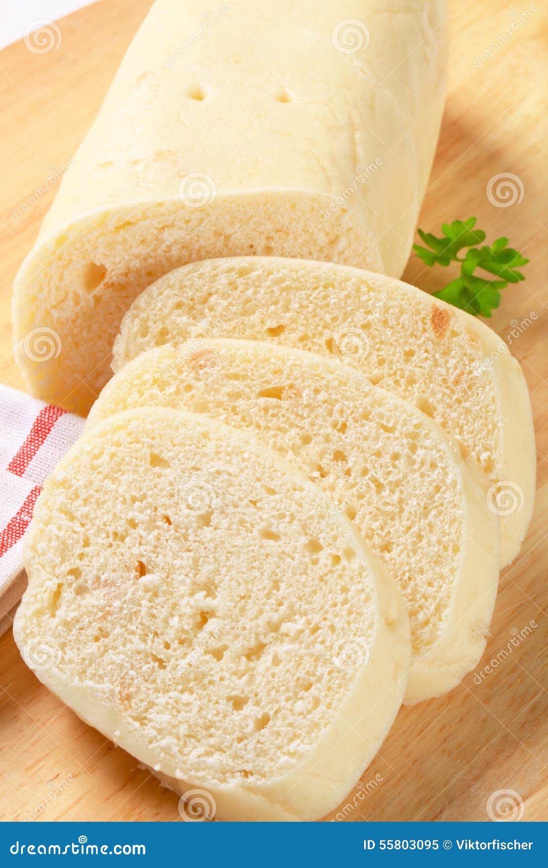 Czech bread dumplings stock image. Image of loaf, dish - 55803095