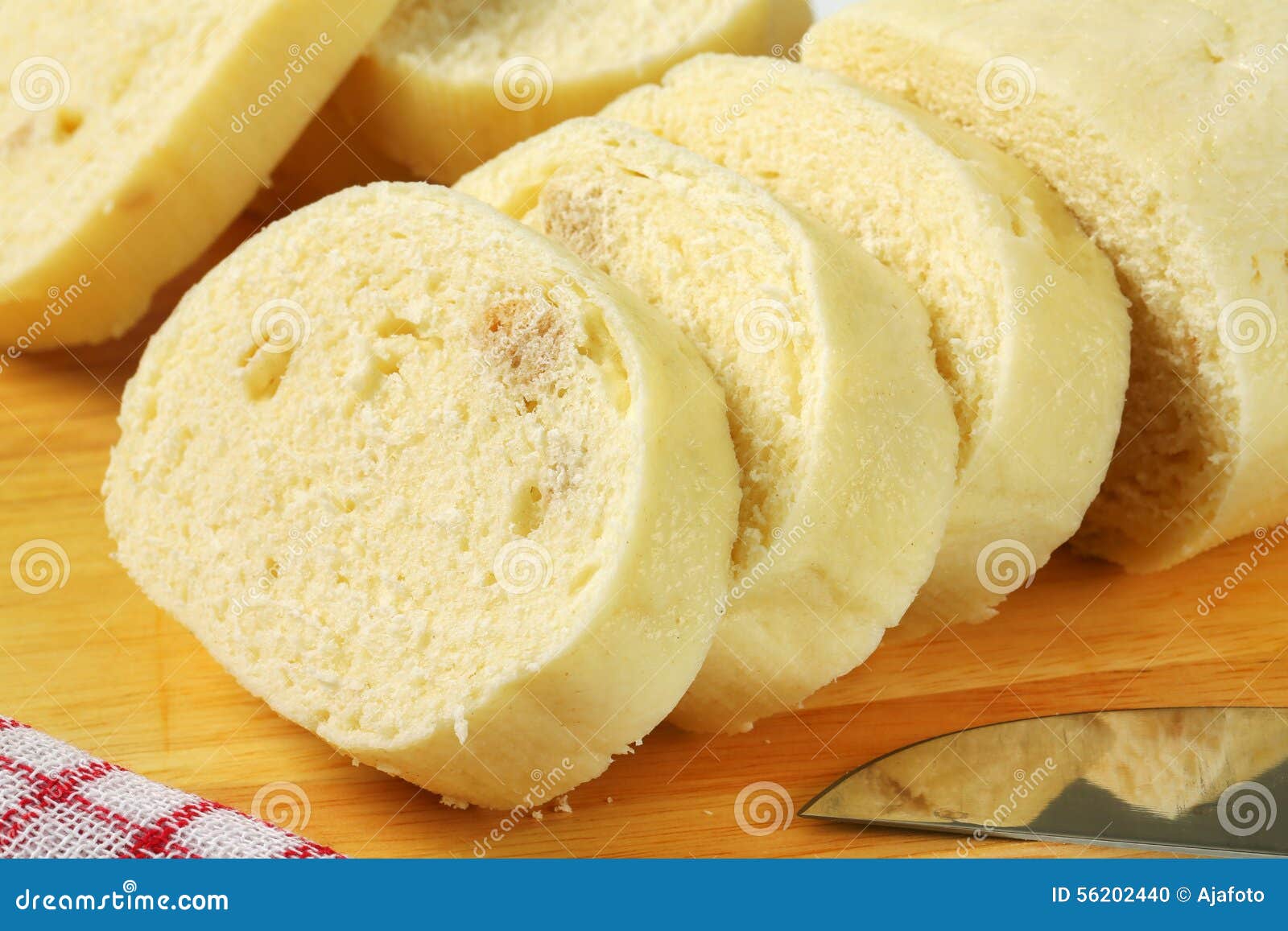 Czech Cuisine - Raised Bread Dumplings Stock Photo - Image of loaf ...