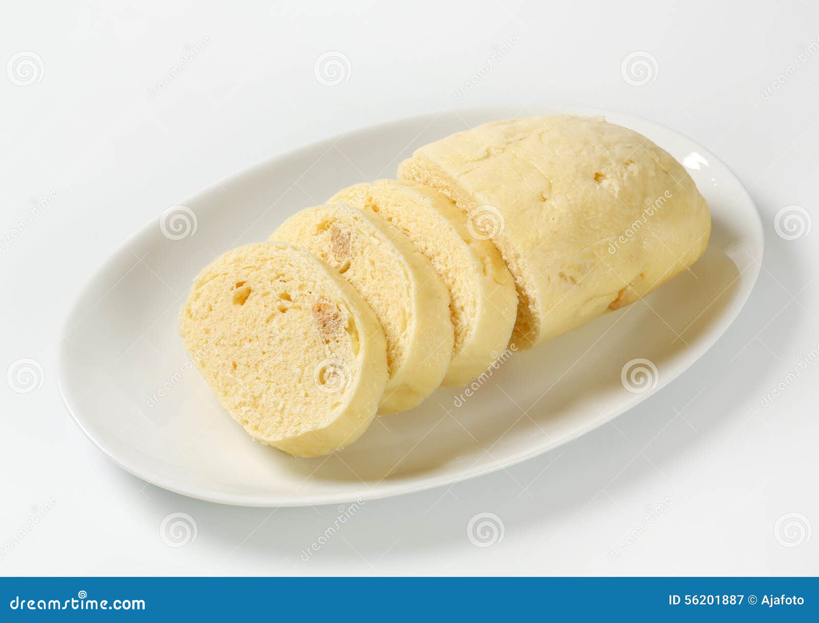 Czech Cuisine - Raised Bread Dumplings Stock Image - Image of view ...
