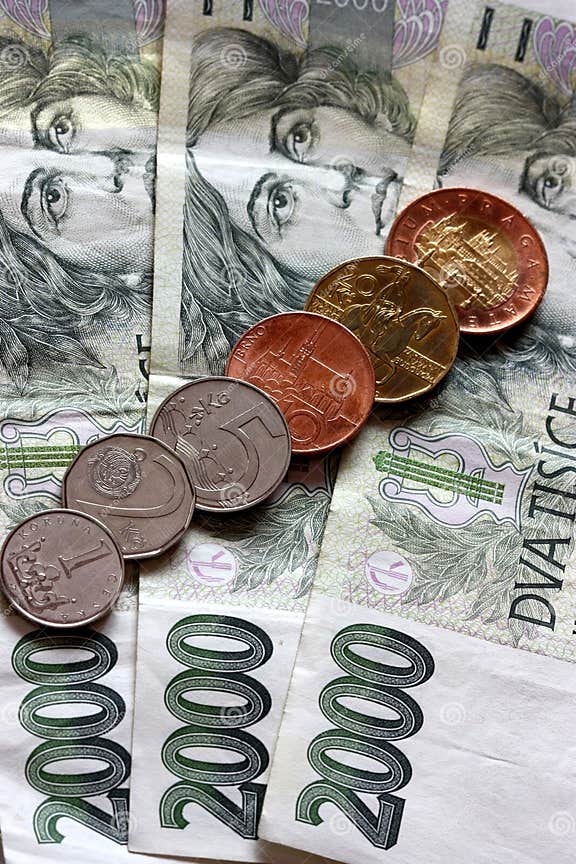 Czech currency stock image. Image of czech, coin, circulation - 8253303