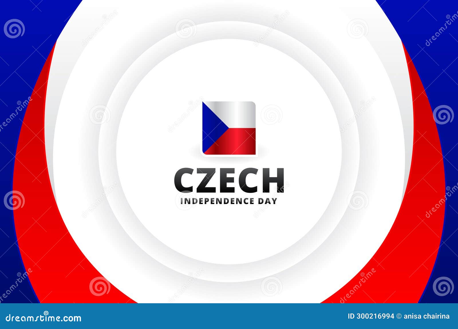 Czech Independence Day Background Design Stock Vector - Illustration of ...