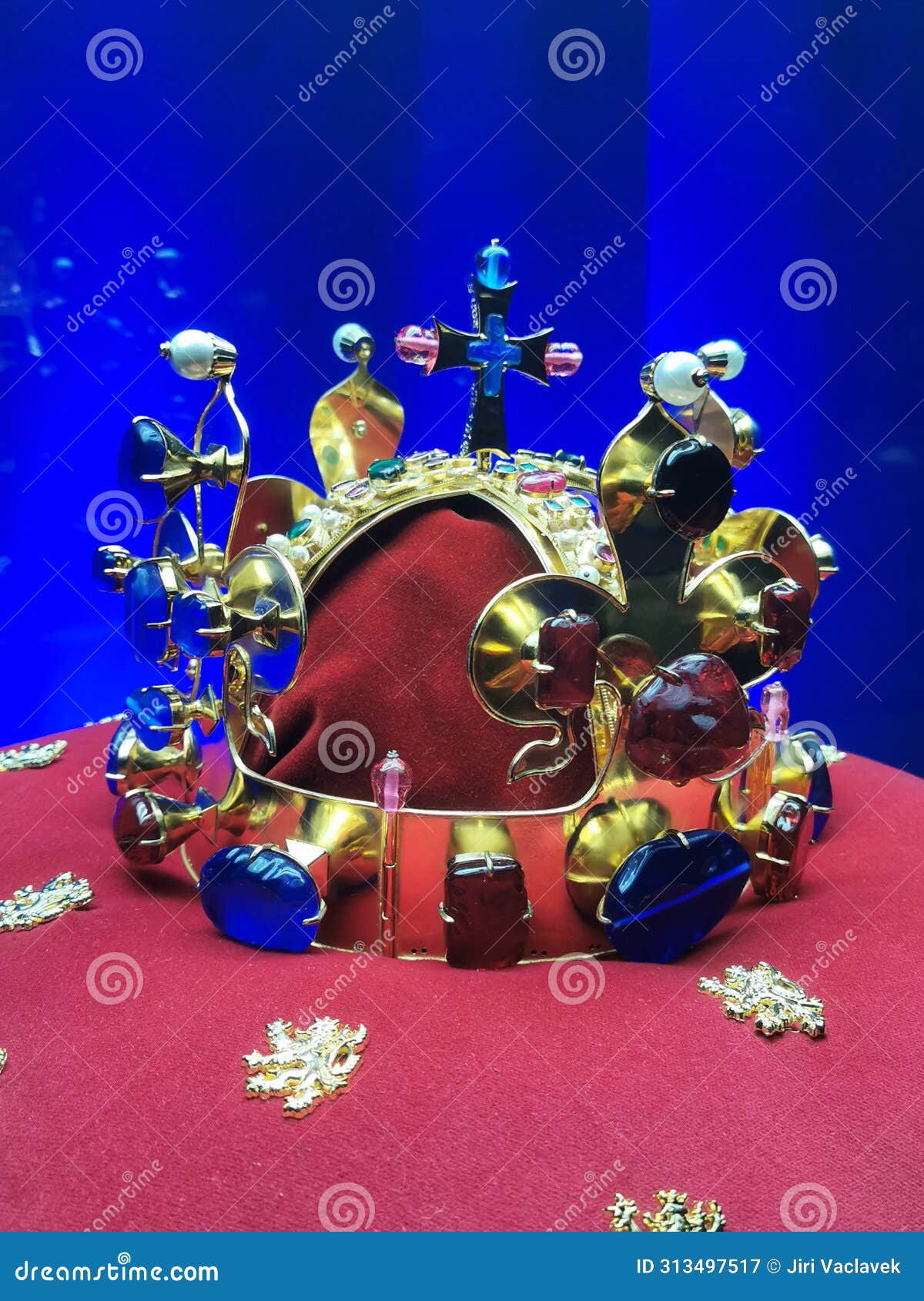 Czech king crown stock image. Image of background, ancient - 313497517