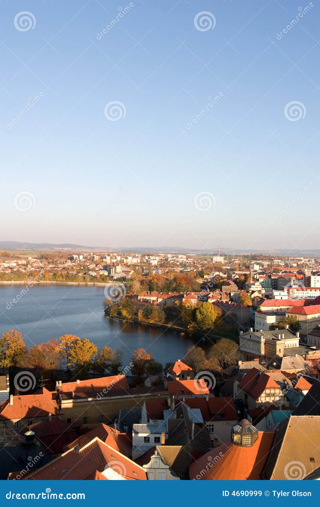 Czech Landscape Tabor stock image. Image of aerial, republic - 4690999