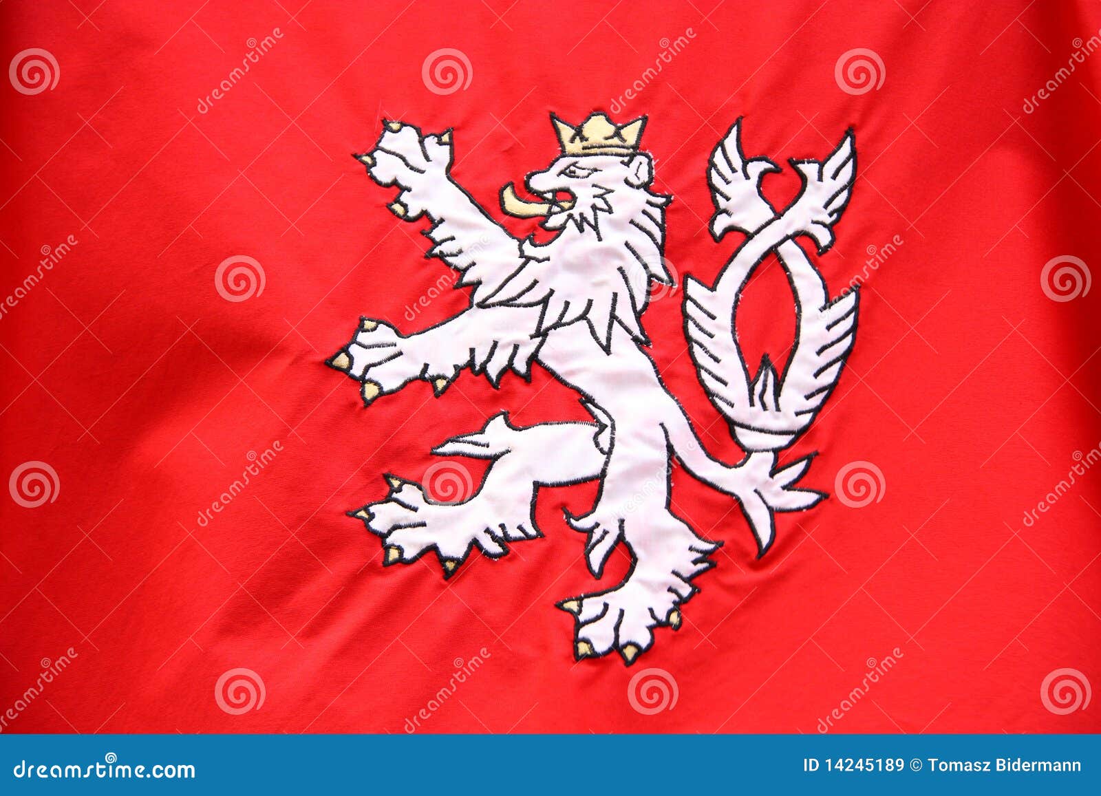 Czech Lion stock image. Image of metal, emblem, monarchy - 14245189