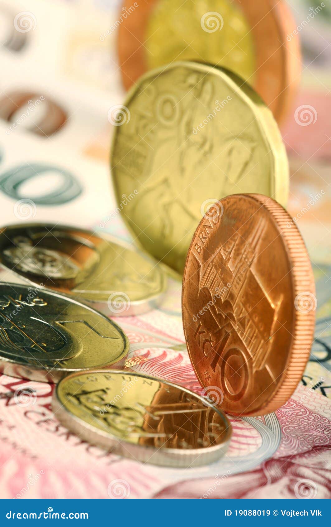 Czech money stock image. Image of money, metal, invest - 19088019