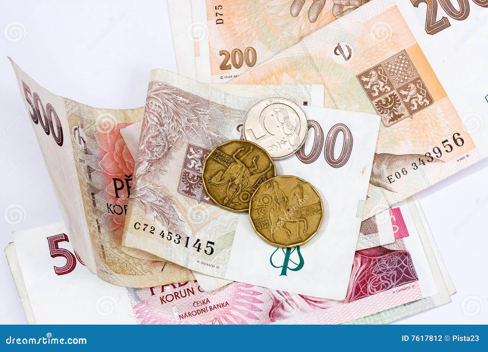 Czech money stock photo. Image of coin, paper, money, notes - 7617812