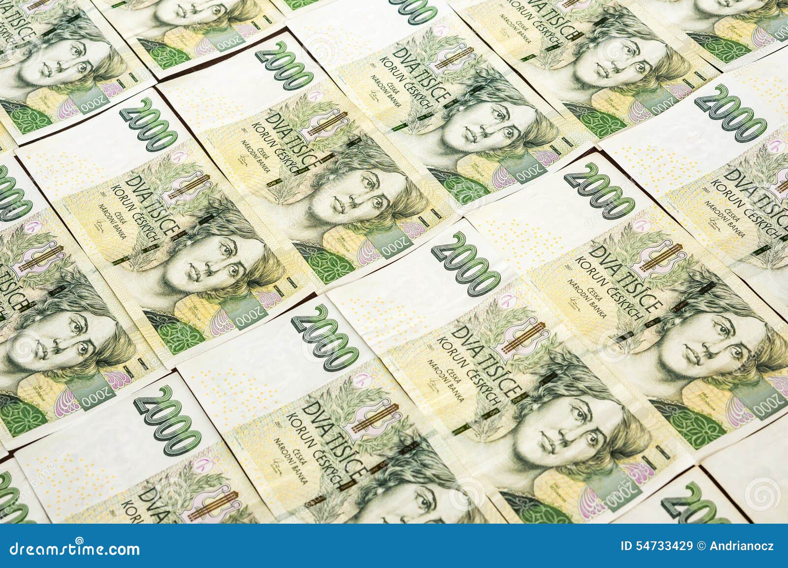 Czech Money Array in Pattern Stock Image - Image of paper, economy ...