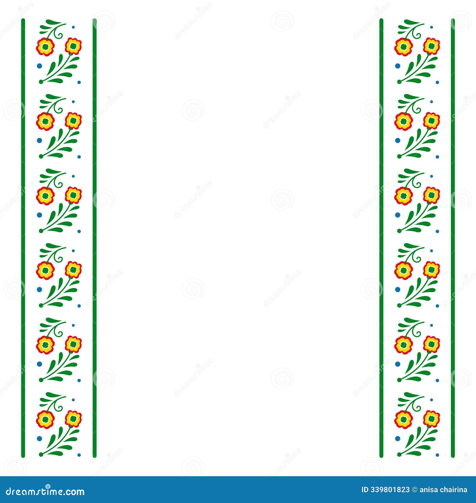 Czech Pattern Frame Design Illustration Collection Stock Illustration ...