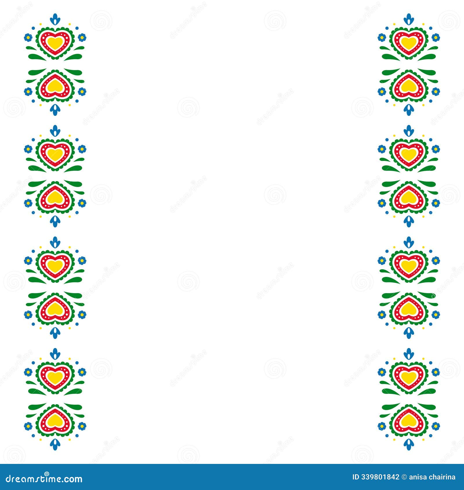 Czech Pattern Frame Design Illustration Collection Stock Illustration ...