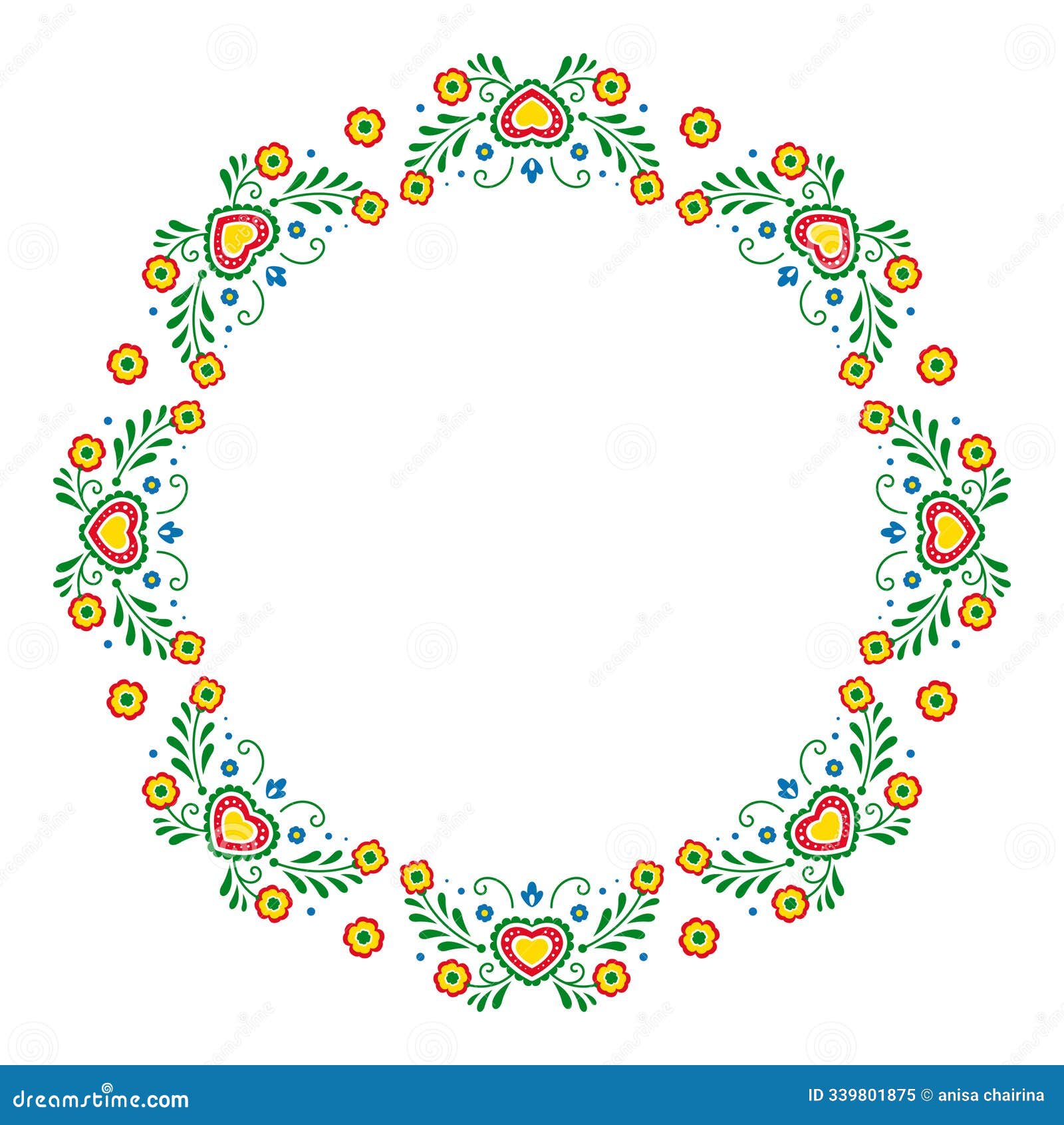 Czech Pattern Frame Design Illustration Collection Stock Illustration ...