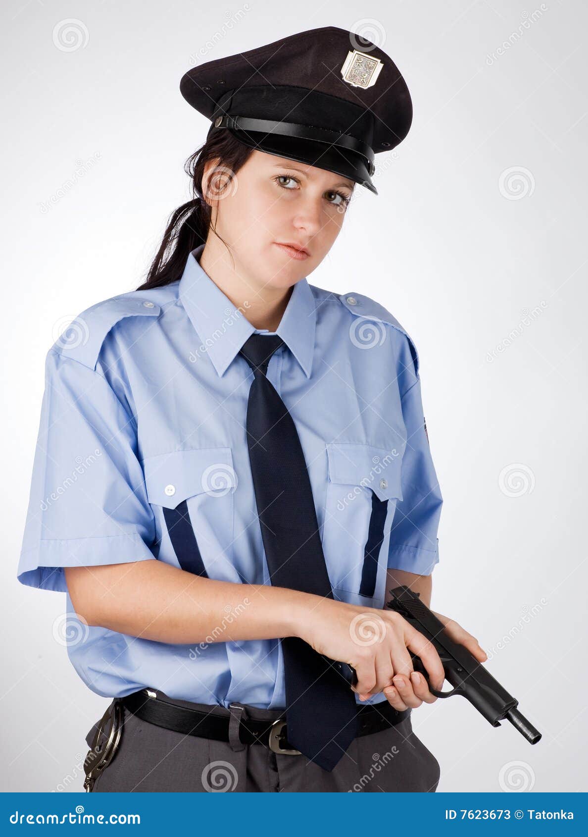 Czech police woman stock image. Image of police, caucasian - 7623673