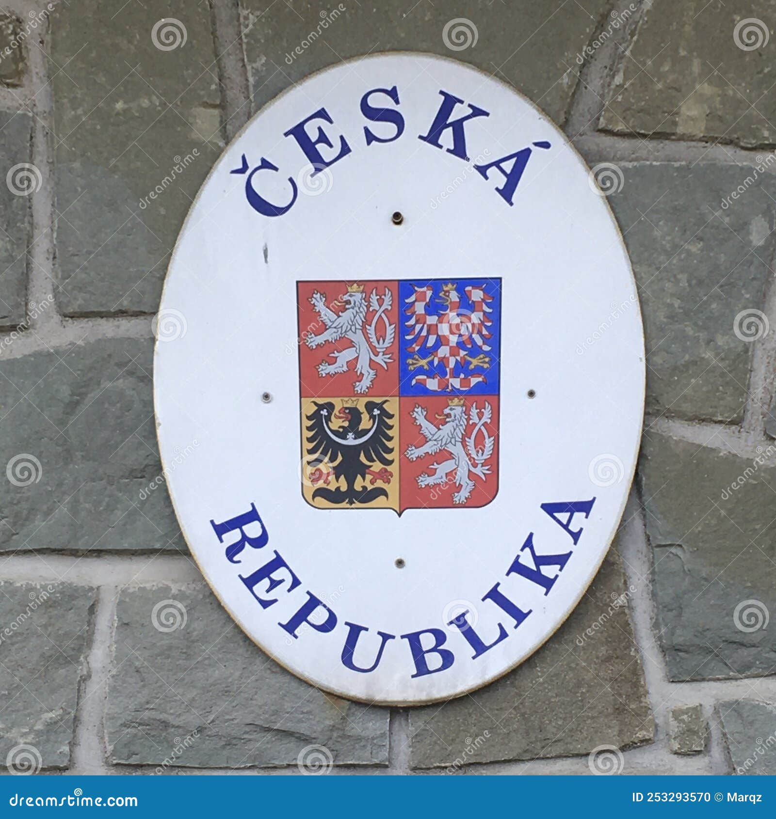 Czech Republic Border Sign, State Border Stock Photo - Image of travel ...