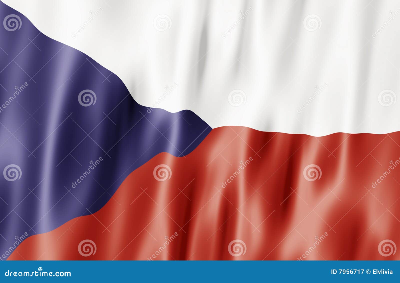 The Czech Republic Flag stock illustration. Illustration of countries ...