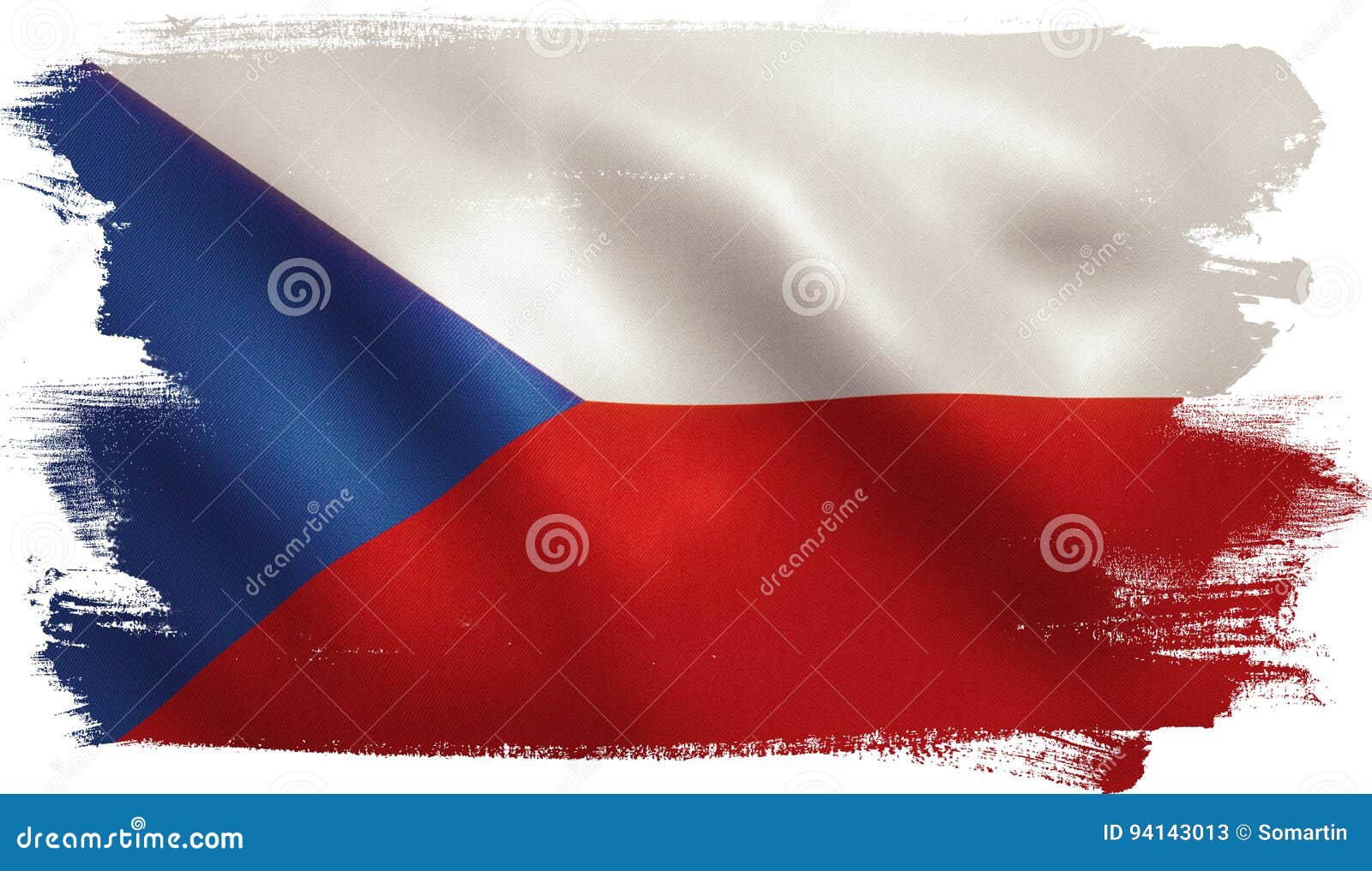 Czech Republic Flag stock illustration. Illustration of national - 94143013