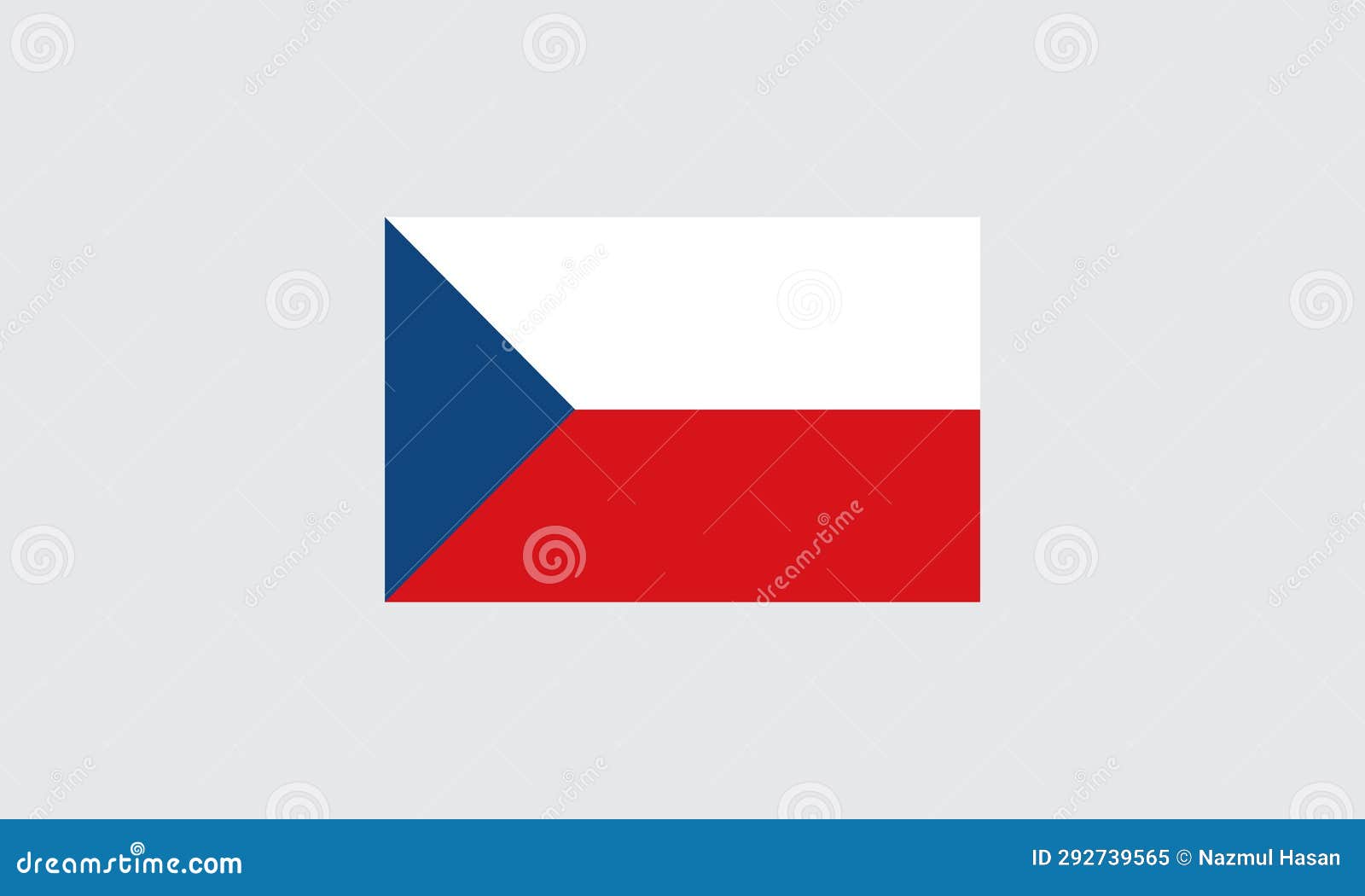 Czech Republic Flag Vector Illustration Flag Icon Standard Color ...