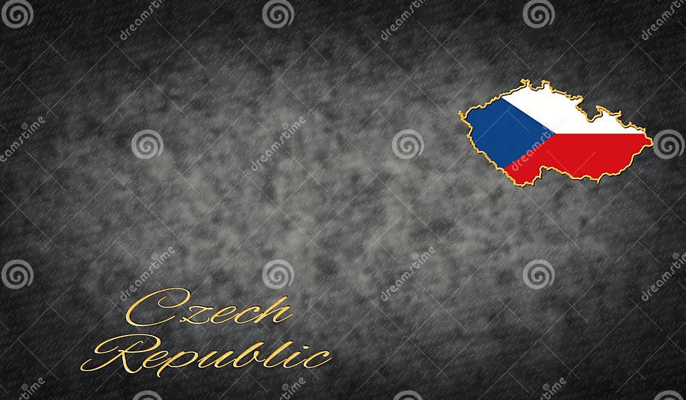 Czech Republic Symbols, Map of Czech Republic Stock Image - Image of ...