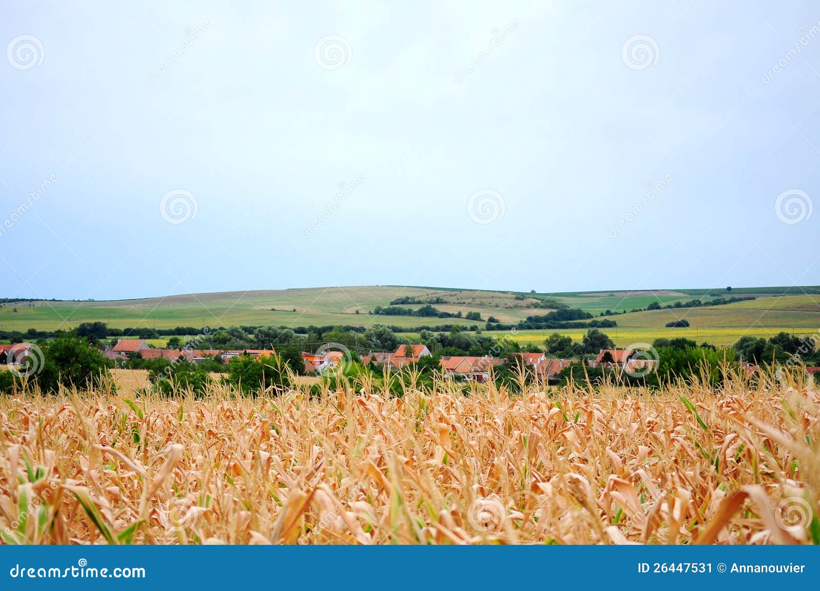 Czech rural landscape stock image. Image of gray, brick - 26447531