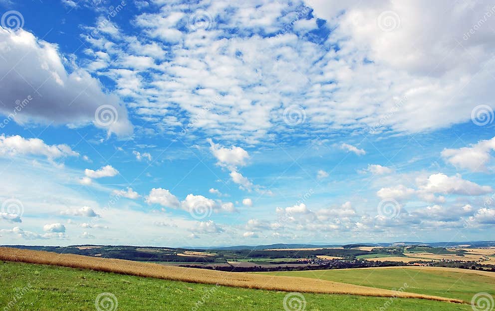 Czech summer landscape stock image. Image of country - 16065785