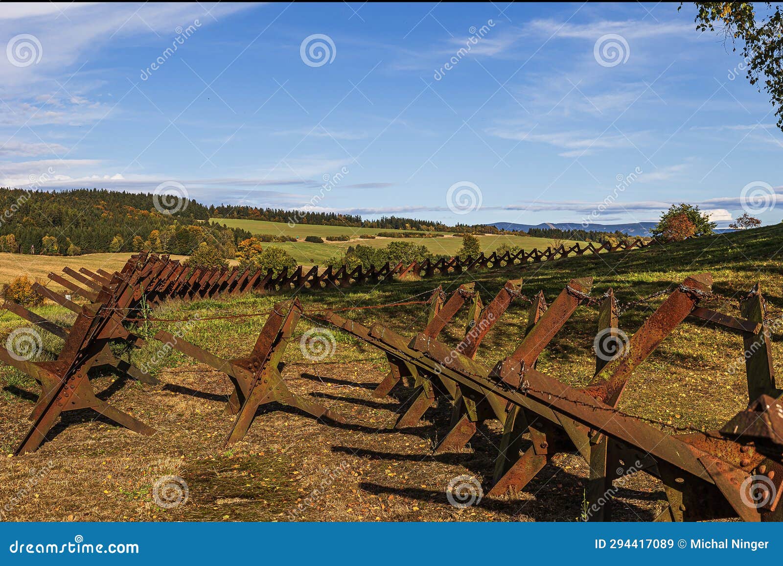 Czechoslovak Second World War Fortifications At The Border Pillbox Fort ...
