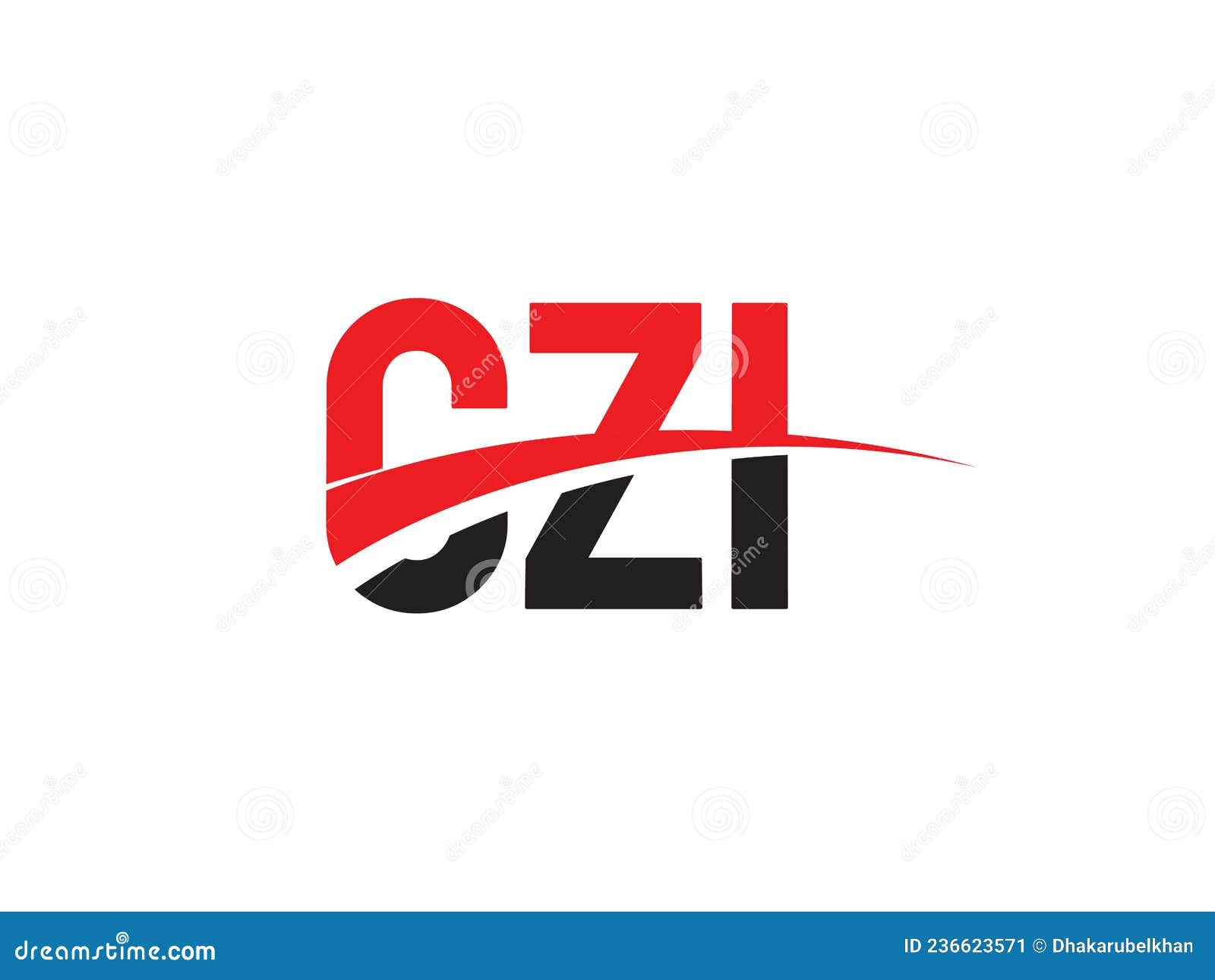 CZI Letter Initial Logo Design Vector Illustration Stock Vector ...