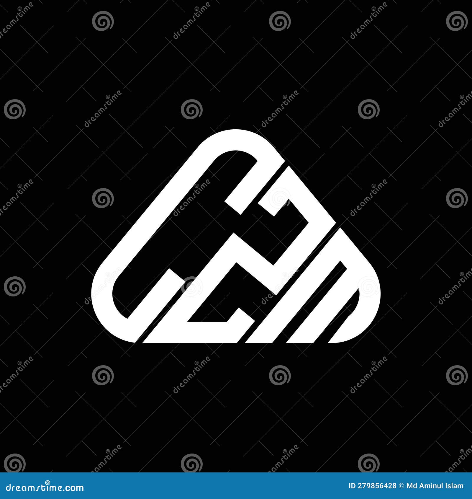 CZM Letter Logo Creative Design with Vector Graphic, CZM Simple and ...