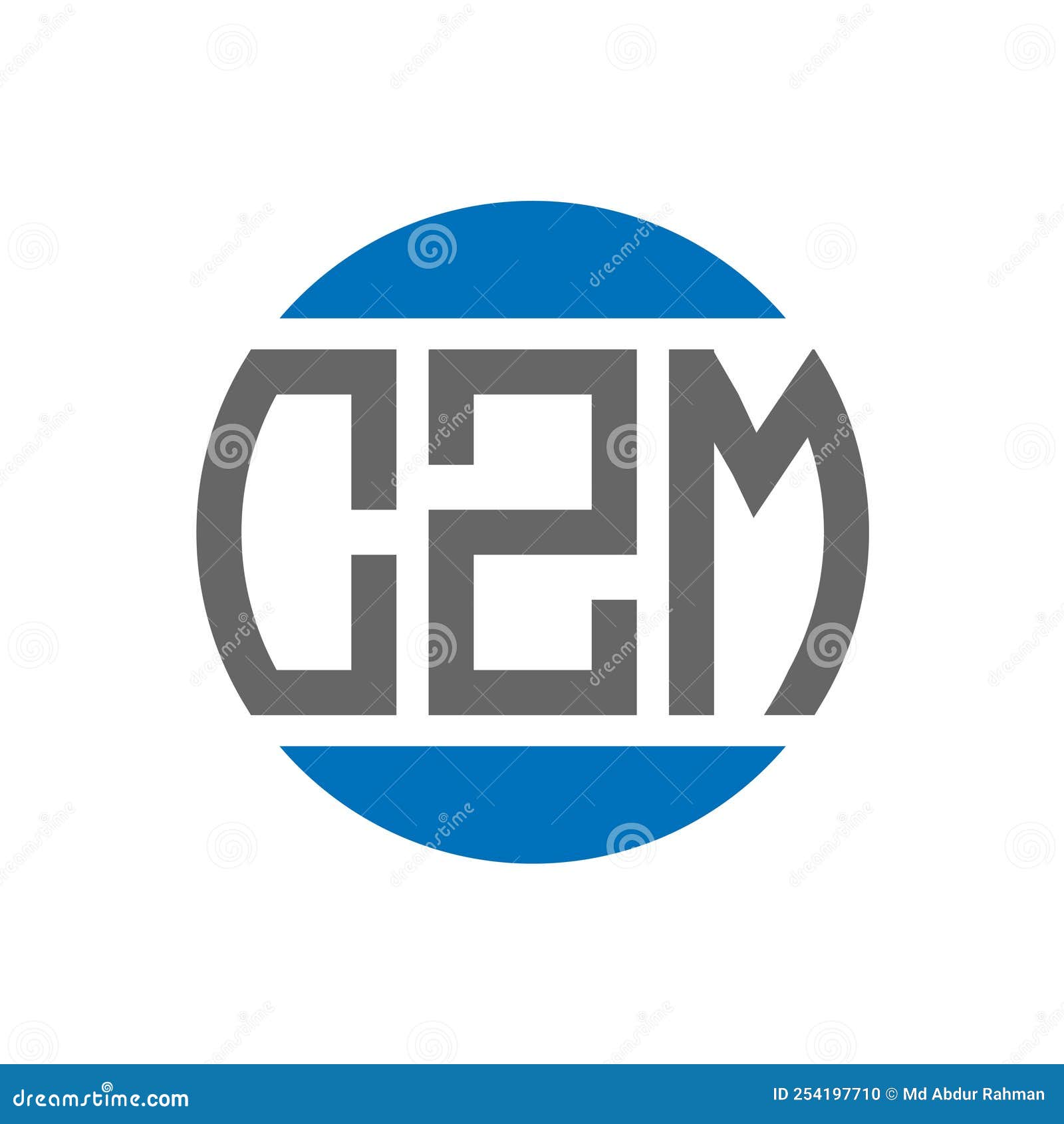 CZM Letter Logo Design On White Background. CZM Creative Initials ...