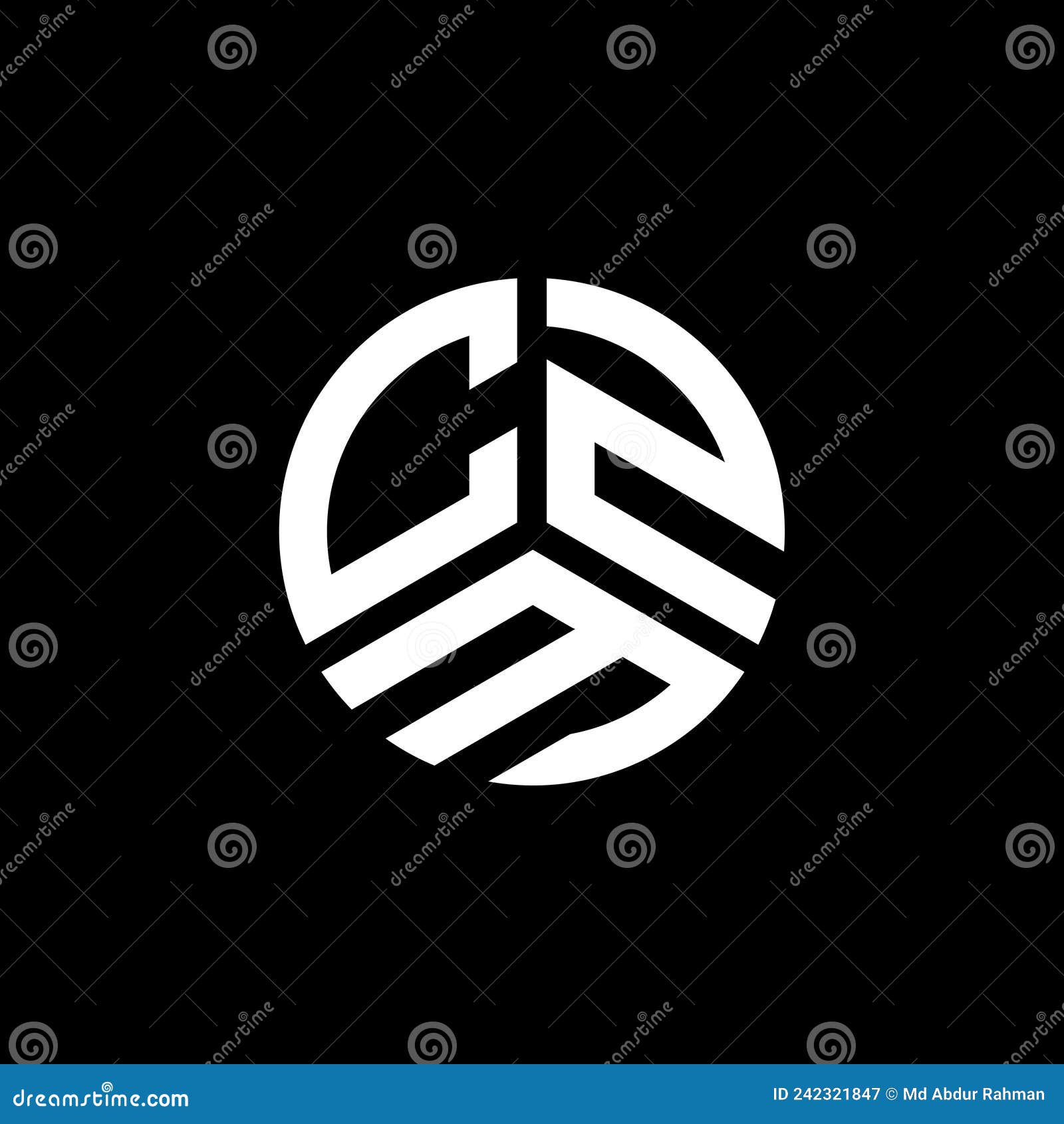 CZM Letter Logo Design On White Background. CZM Creative Initials ...